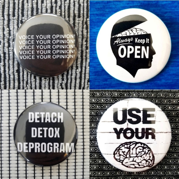 Accessories | Stay Woke Set Of 4 225 Inch Pins Buttons Badges | Poshmark